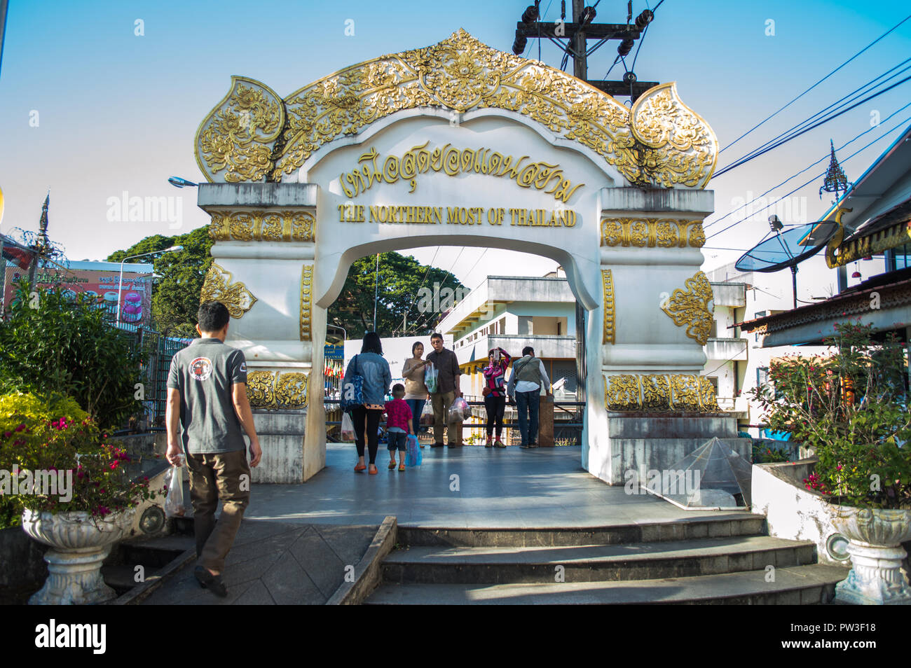 Mae sai border town border hi-res stock photography and images - Alamy