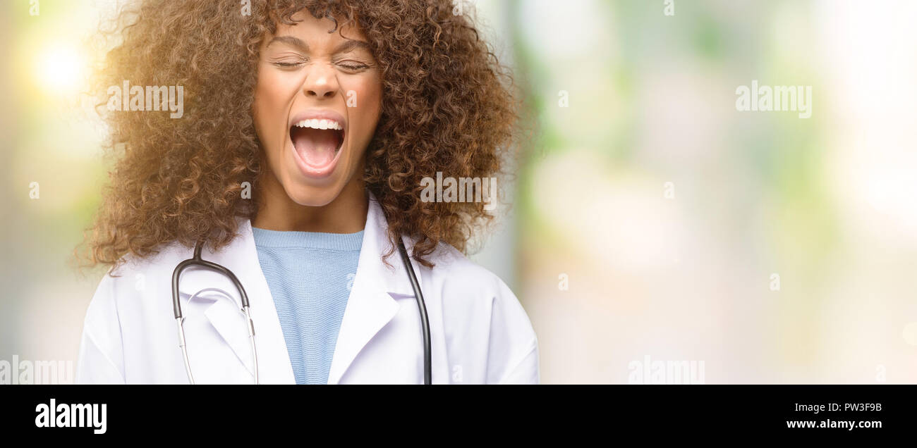 African american doctor shocked scared hi-res stock photography and ...