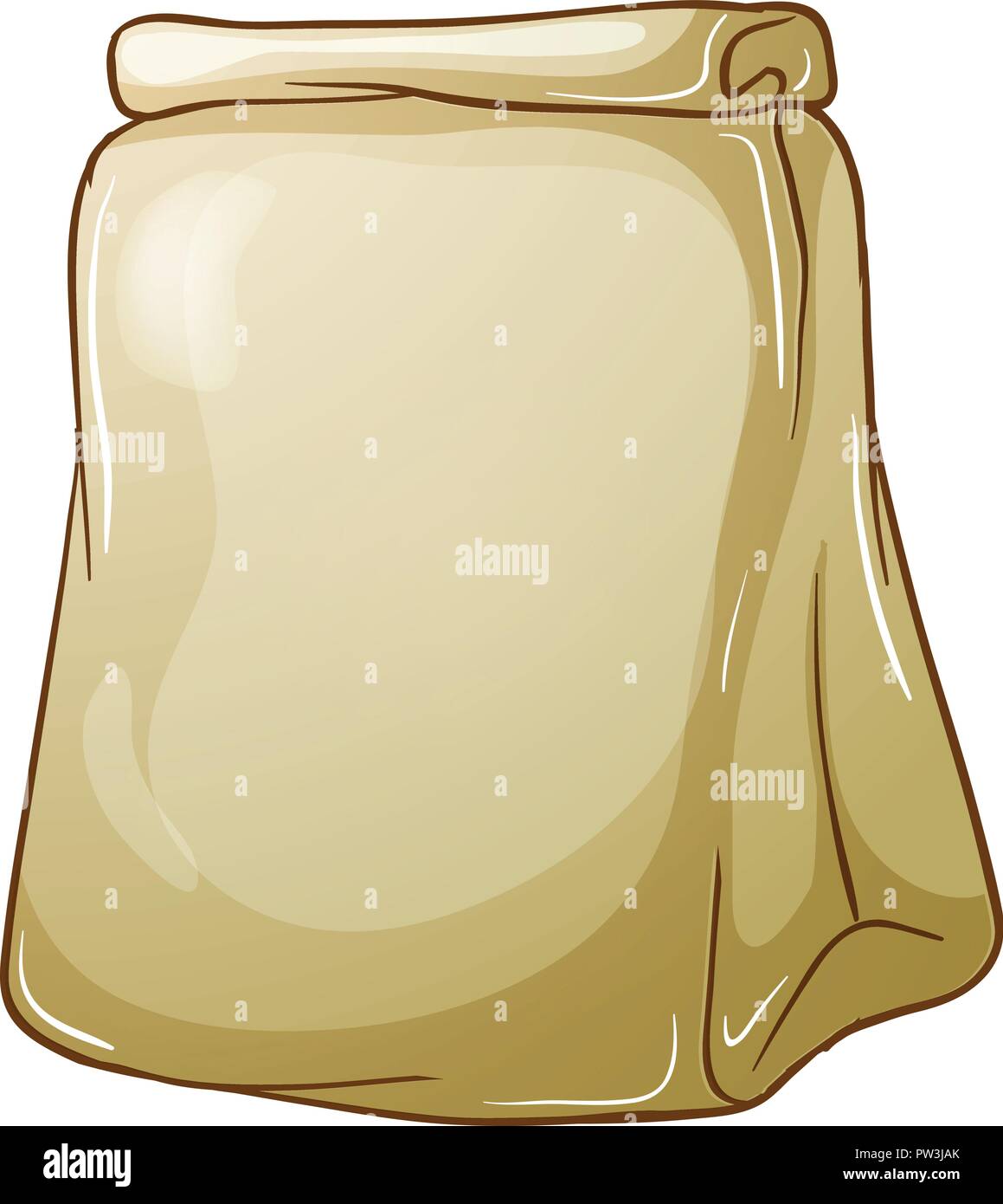 An empty paper bag illustration Stock Vector Image & Art - Alamy