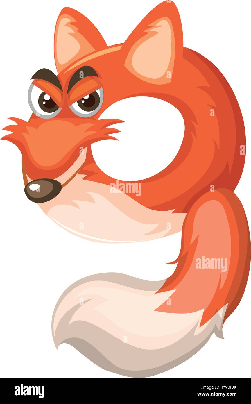 Cartoon fox number nine illustration Stock Vector Image & Art - Alamy