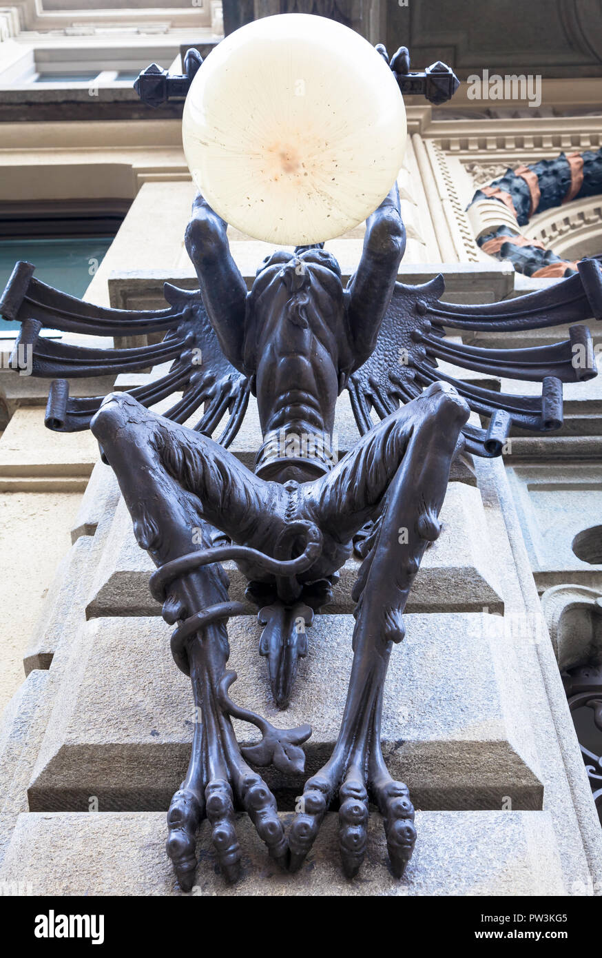 Gargoyle Turin Original Cast Iron Fountain 1884 From Turin By The