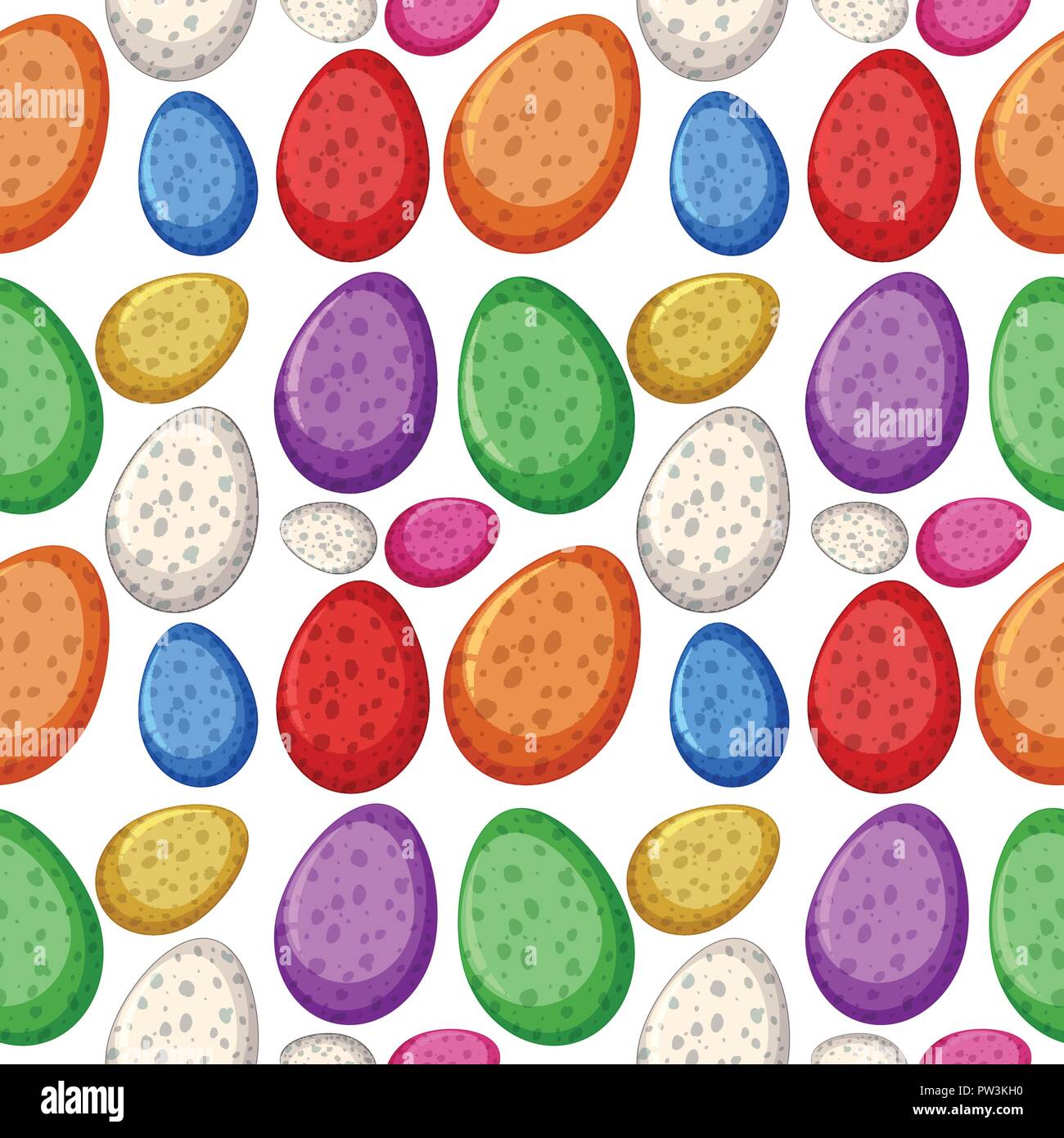 Colourful dinosaur egg seamless illustration Stock Vector Image & Art ...
