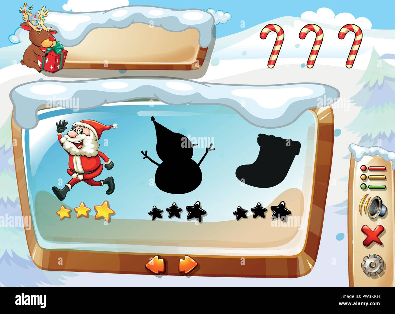 A christmas game template illustration Stock Vector Image & Art - Alamy