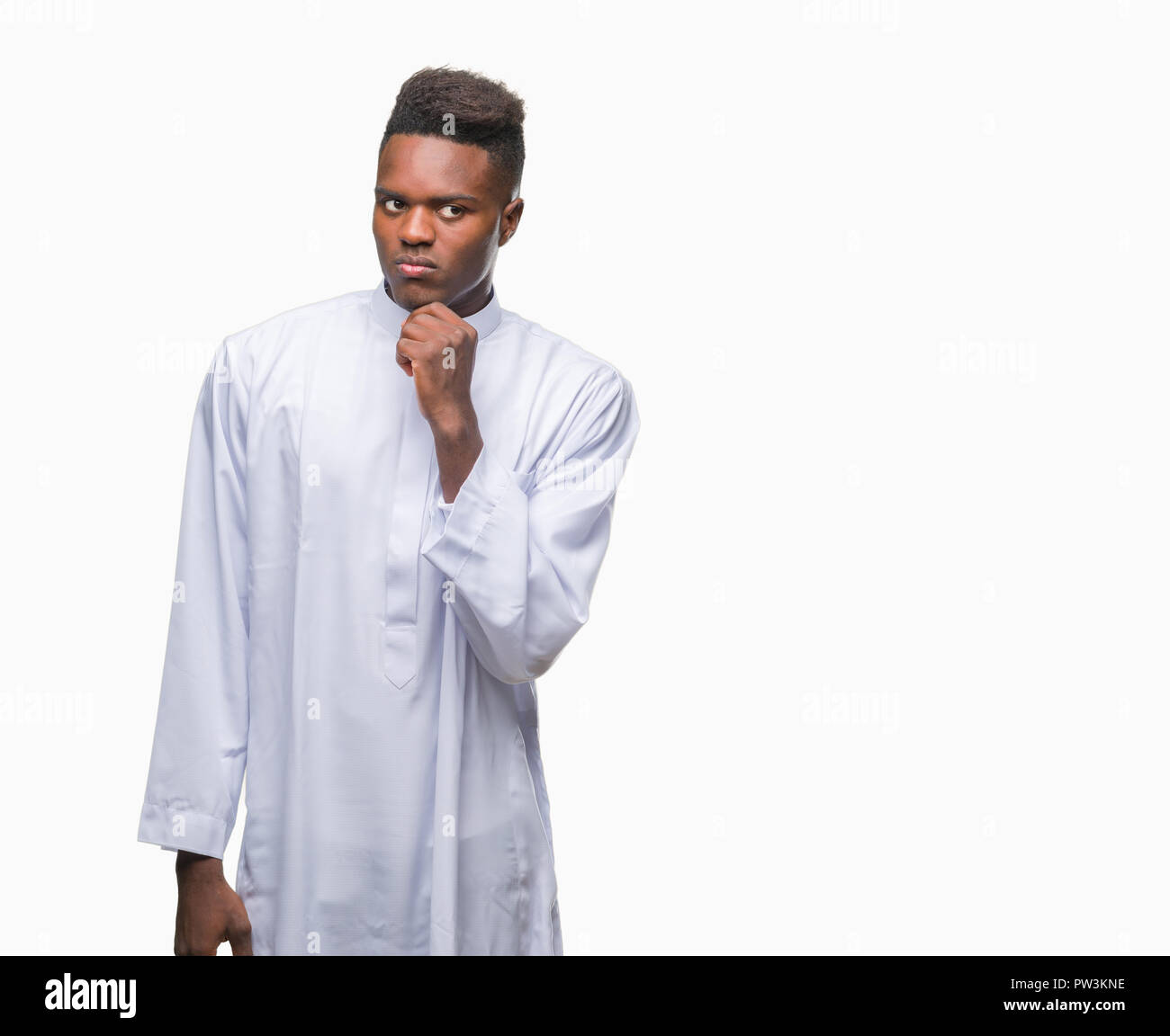 African clueless young man Cut Out Stock Images & Pictures - Alamy
