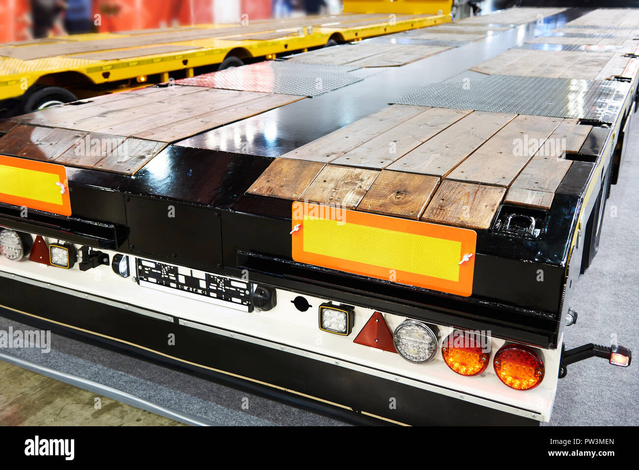 Interior empty semi truck trailer hi-res stock photography and images ...