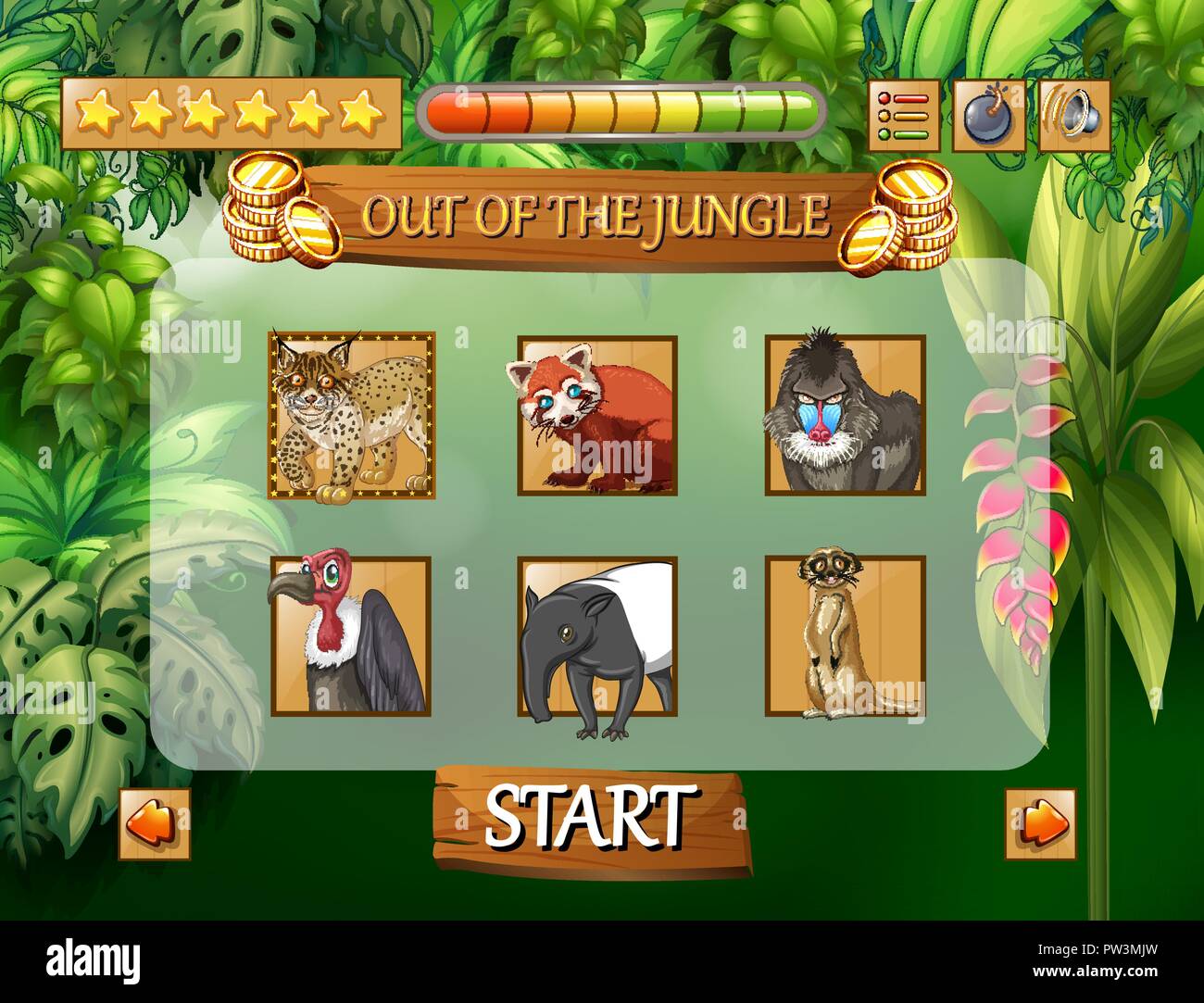 Mandrill monkey illustration Stock Vector Images - Alamy