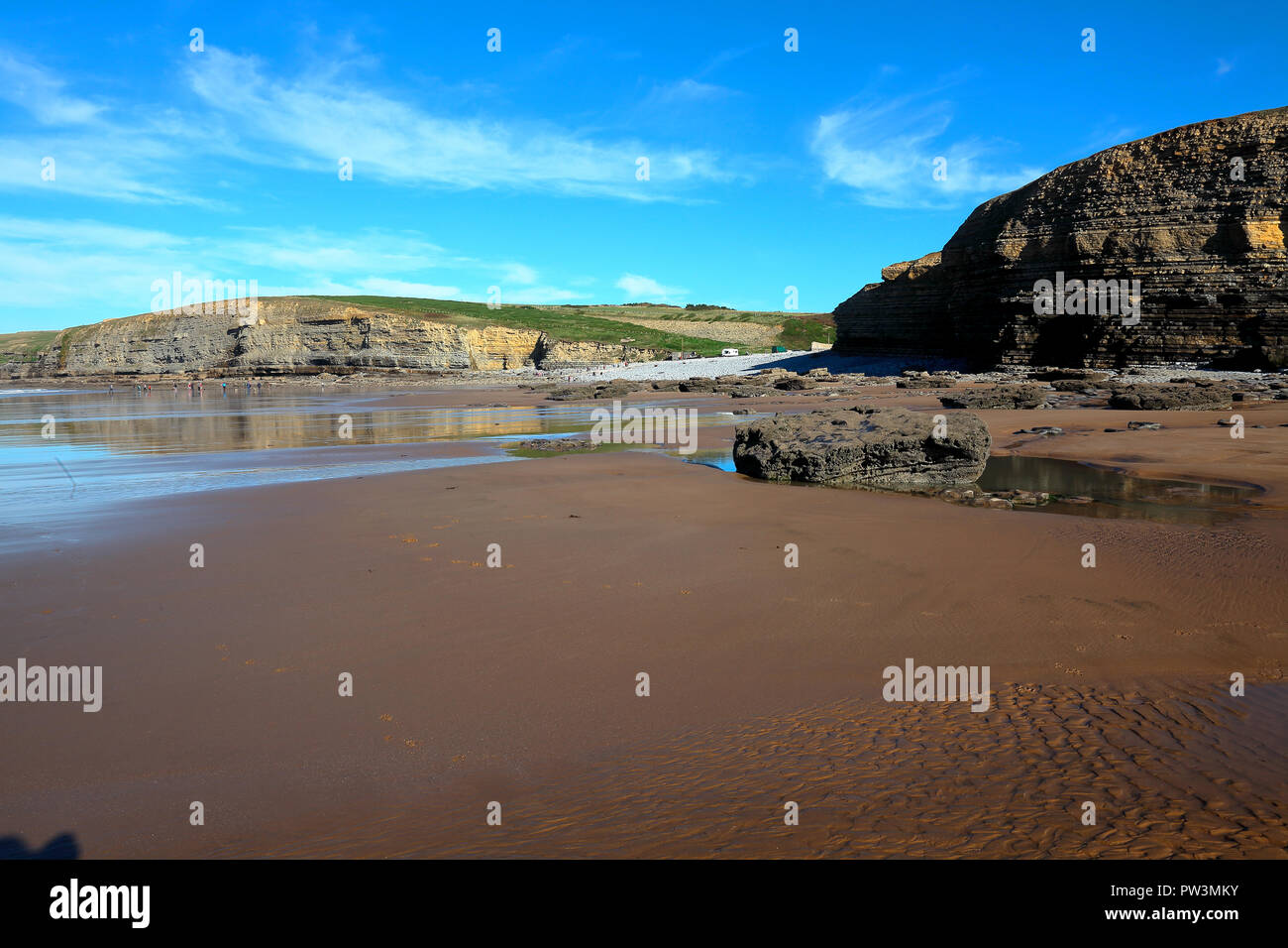 The delightful and picturesque bay at Southerndown aka Dunraven bay ...