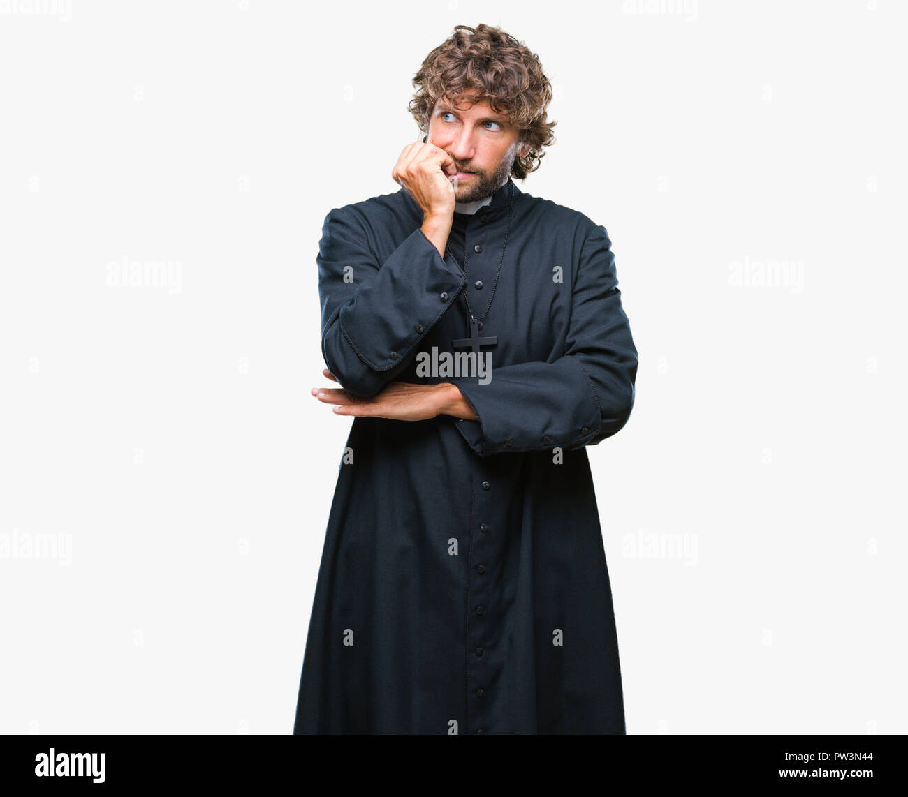 Handsome hispanic catholic priest hi-res stock photography and images ...