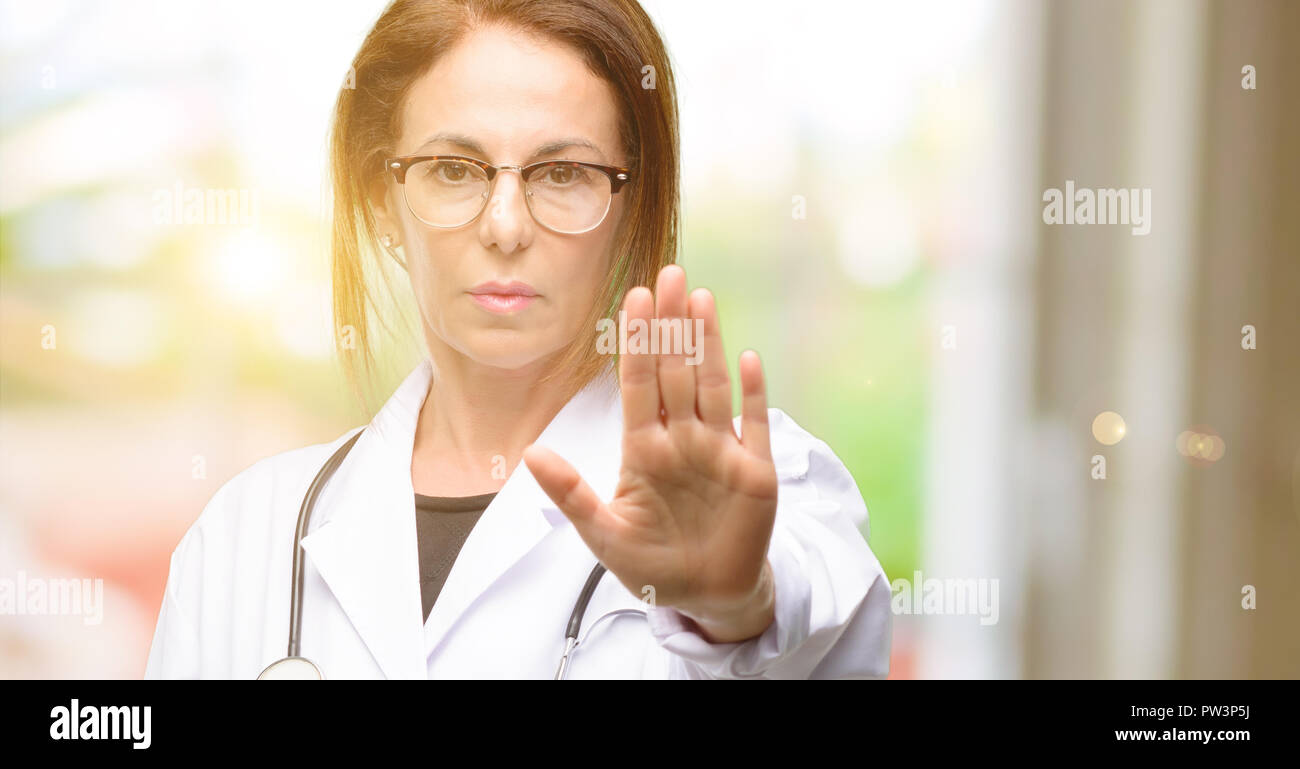 Doctor woman, medical professional annoyed with bad attitude making ...