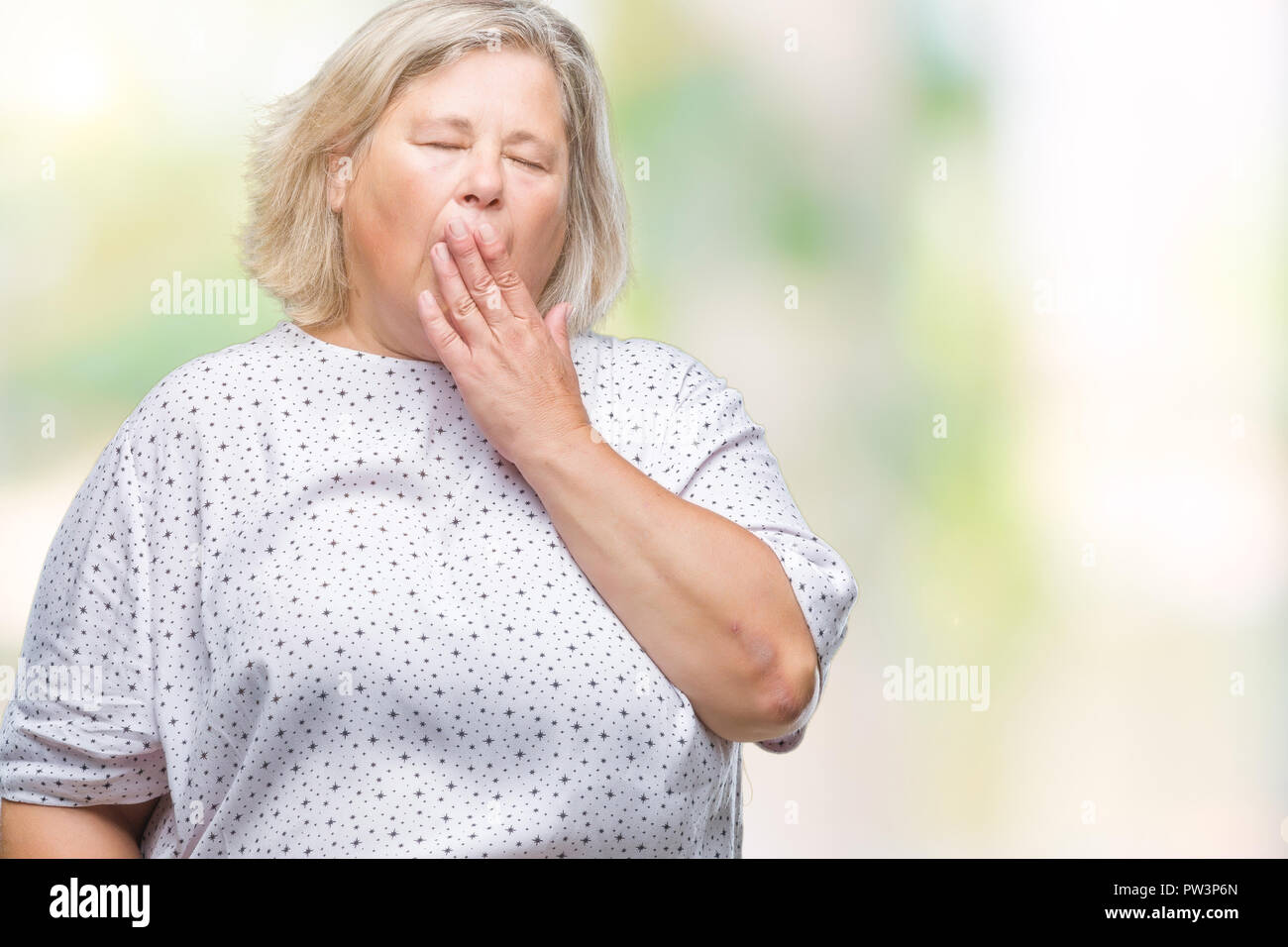 Fat person yawning hi-res stock photography and images - Alamy