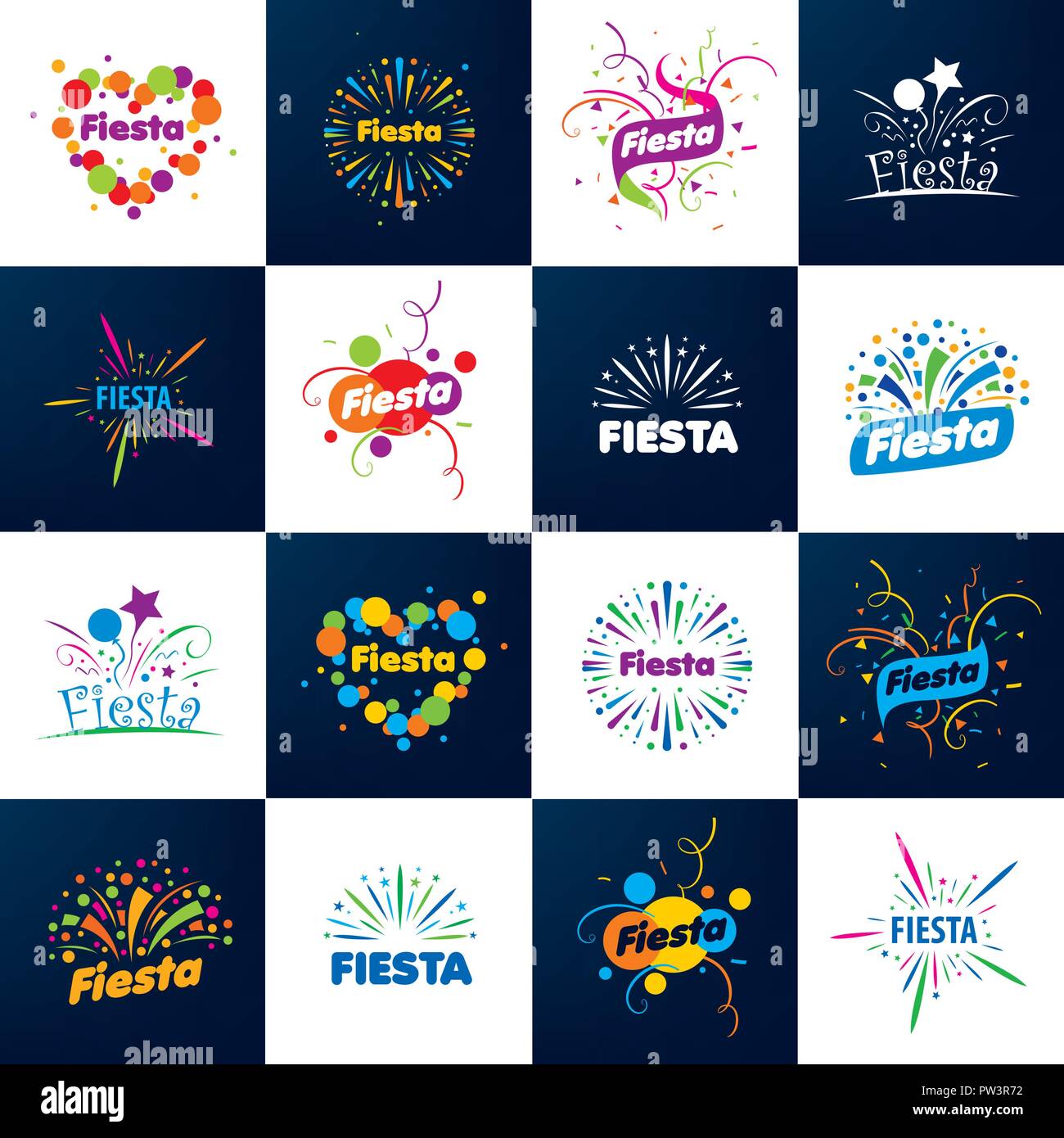 Abstract logo for the Fiesta. Vector illustration Stock Vector Image ...