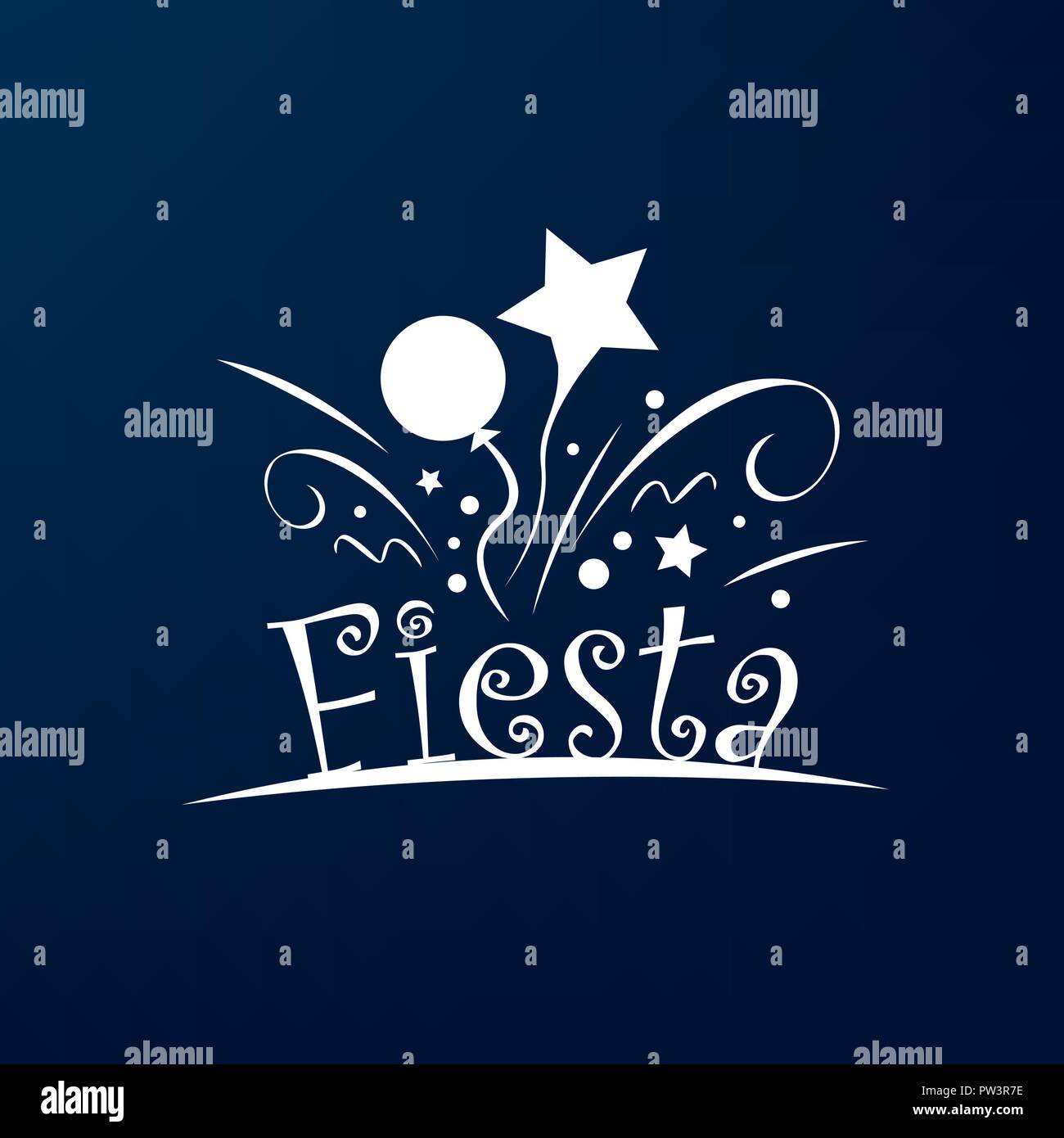 Abstract logo for the Fiesta. Vector illustration Stock Vector Image ...