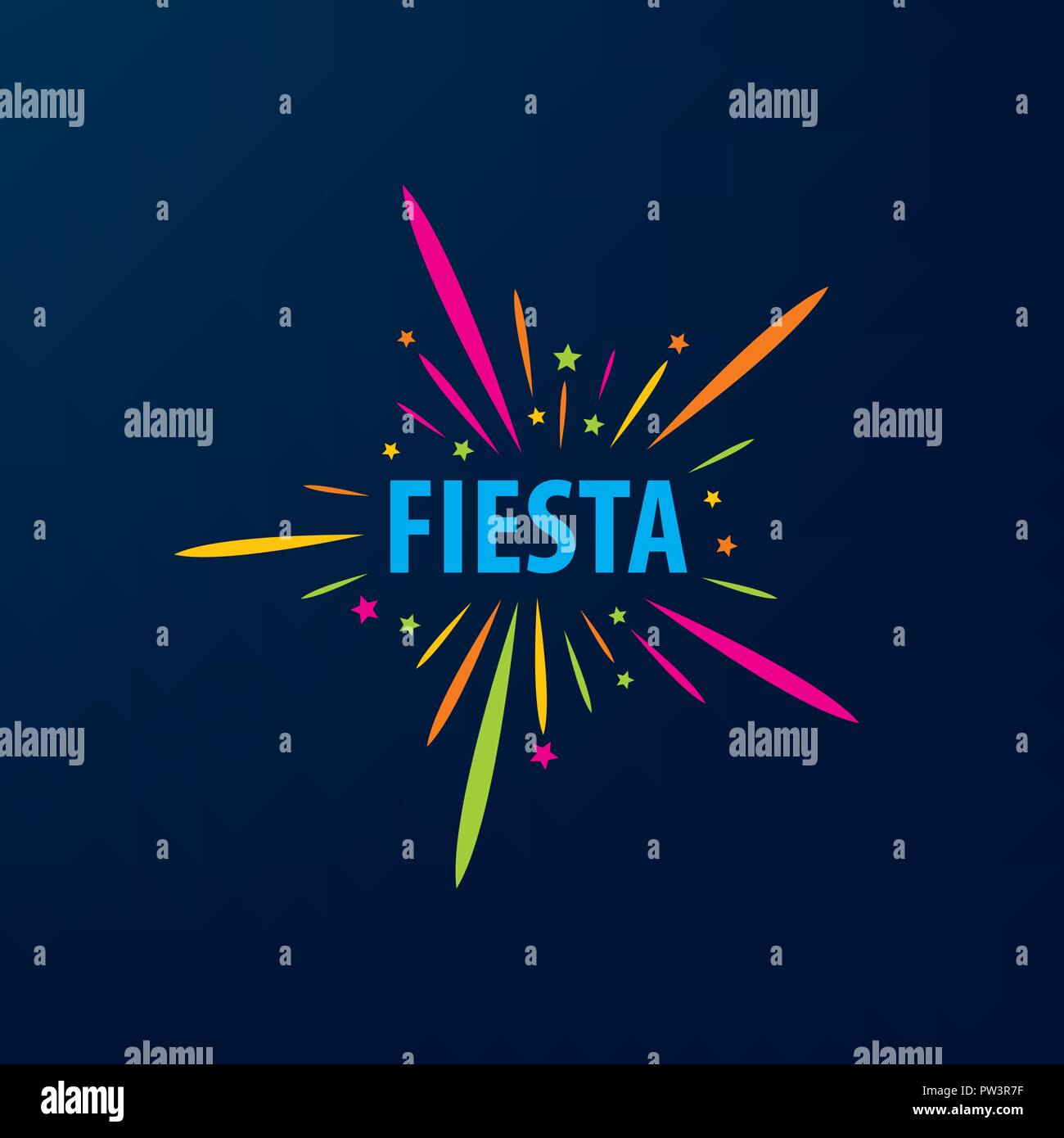 Abstract logo for the Fiesta. Vector illustration Stock Vector Image ...