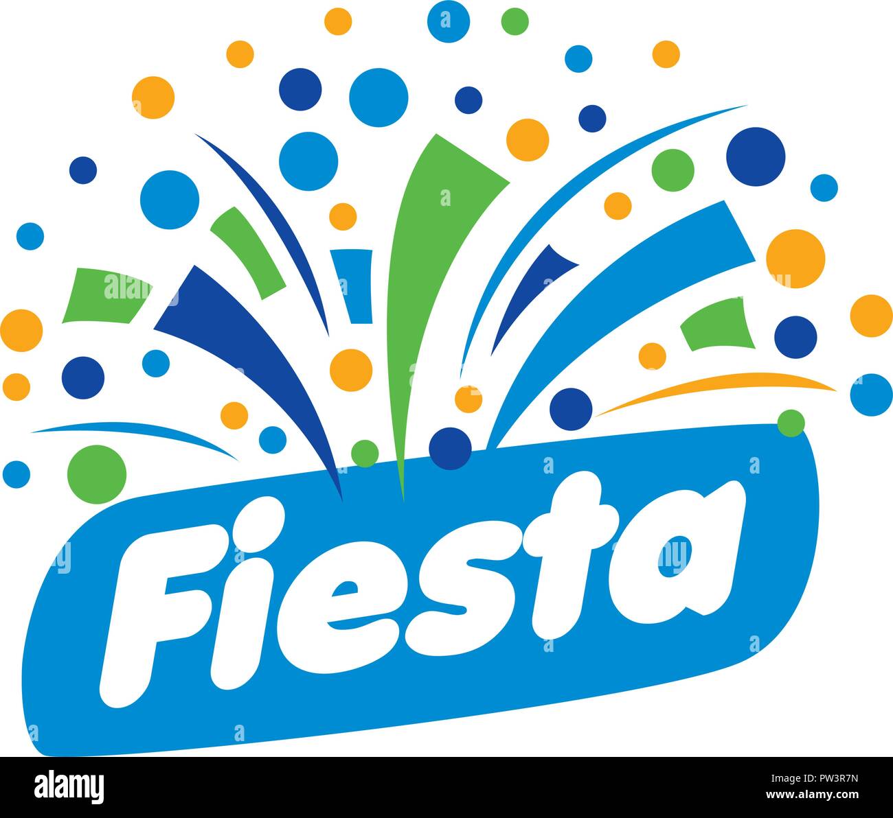 Abstract logo for the Fiesta. Vector illustration Stock Vector Image ...
