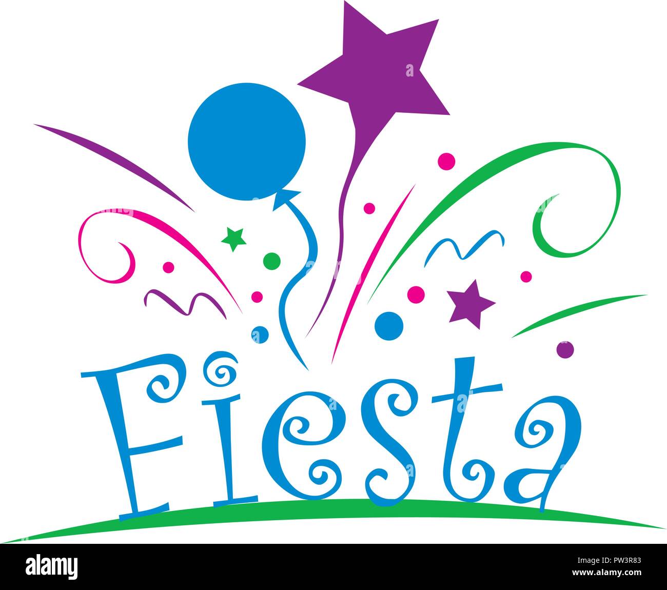 Abstract logo for the Fiesta. Vector illustration Stock Vector Image ...