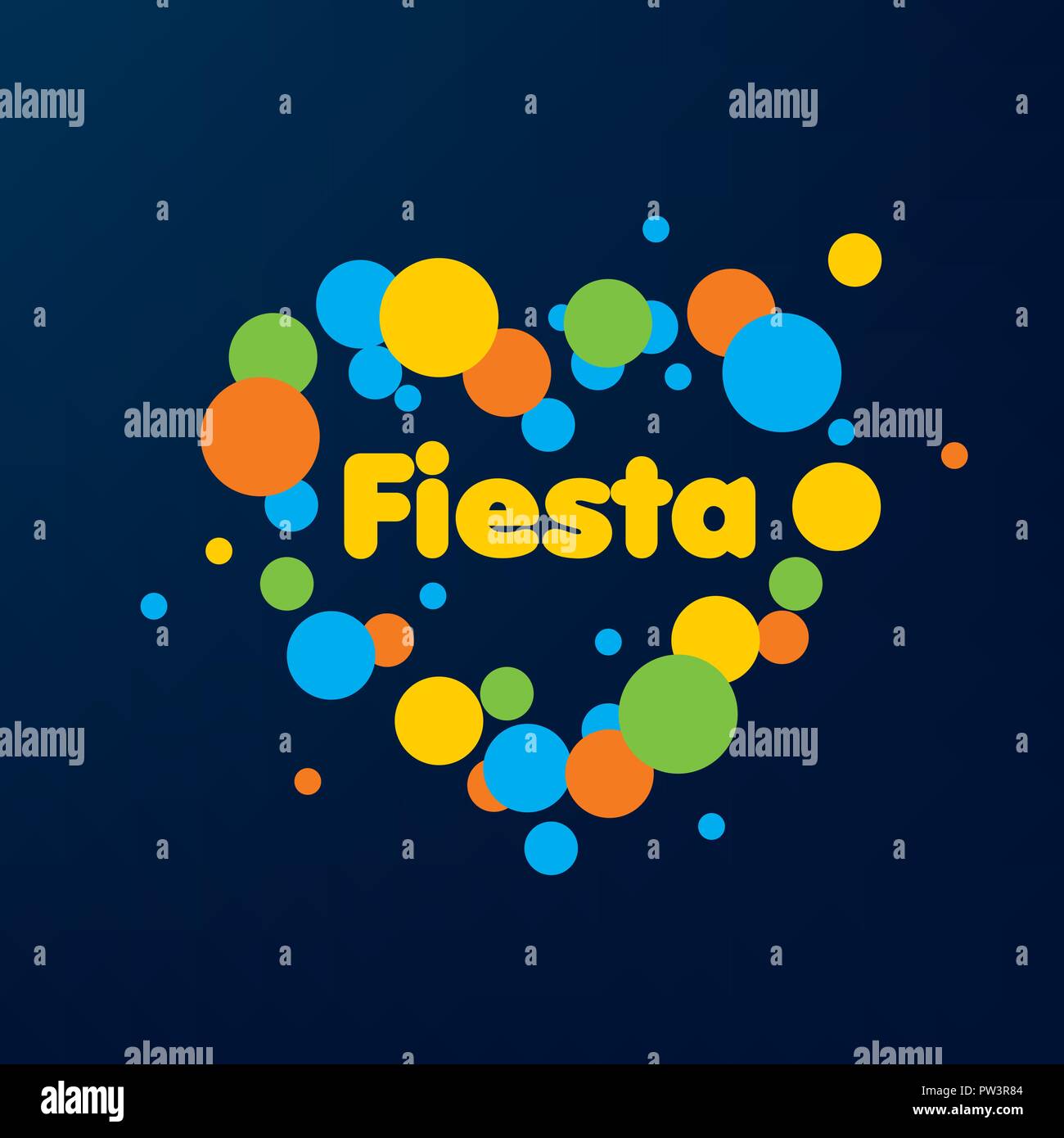 Abstract logo for the Fiesta. Vector illustration Stock Vector Image ...