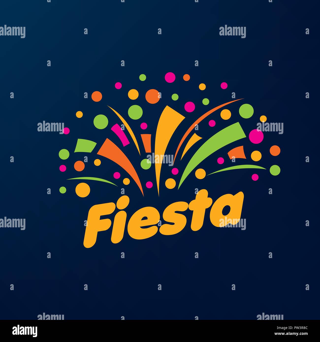 Abstract logo for the Fiesta. Vector illustration Stock Vector Image ...