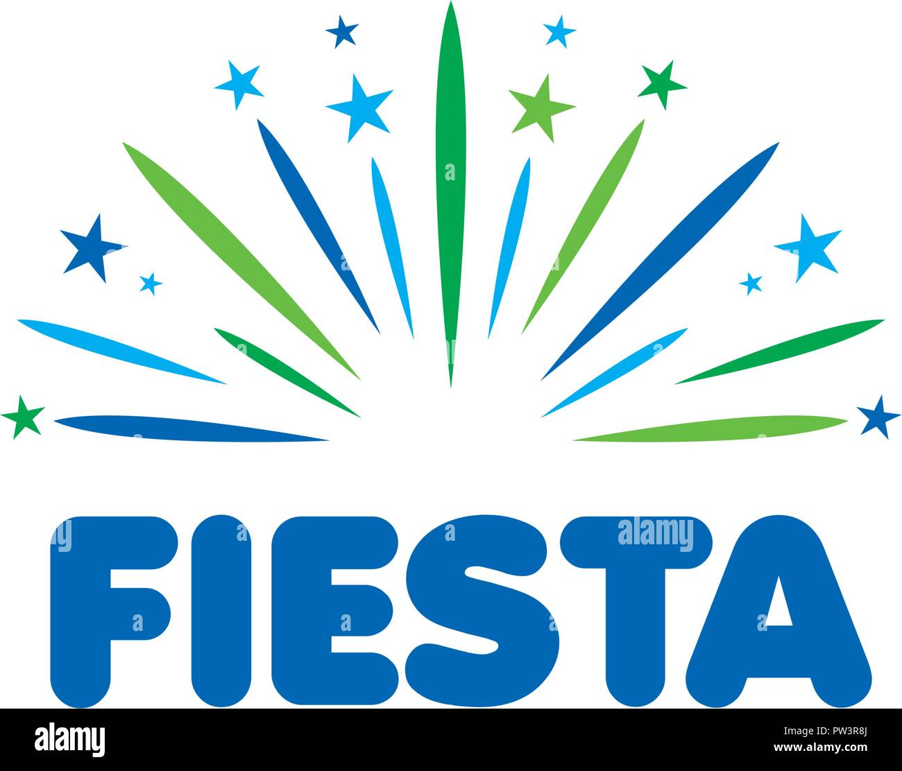 Abstract logo for the Fiesta. Vector illustration Stock Vector Image ...