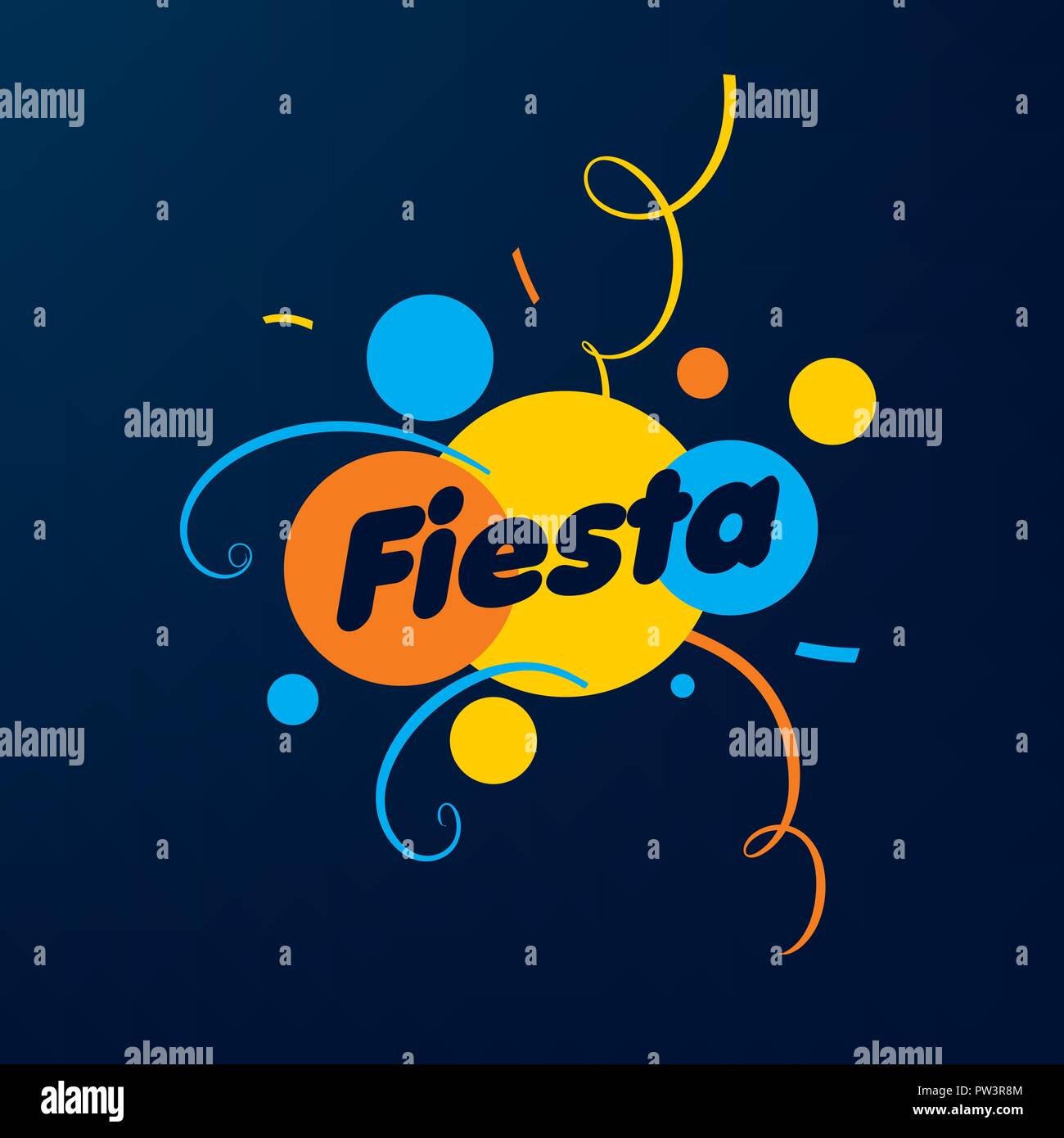 Abstract logo for the Fiesta. Vector illustration Stock Vector Image ...