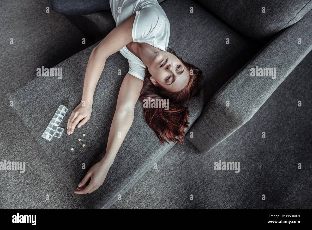 Frustrated girl having problems hi-res stock photography and images - Alamy