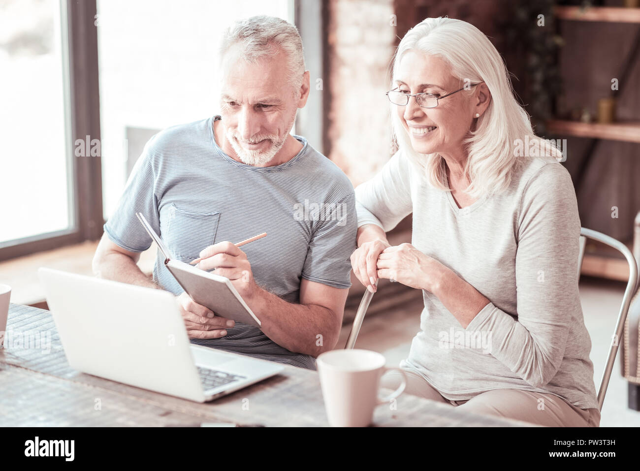 Baby Boomers Laptop High Resolution Stock Photography and Images - Alamy
