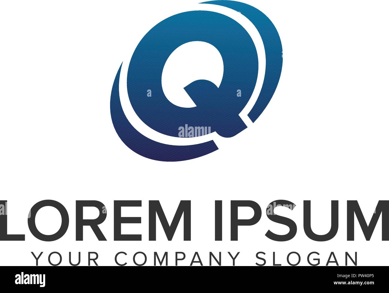 Creative modern letter Q Logo design concept template . fully editable ...