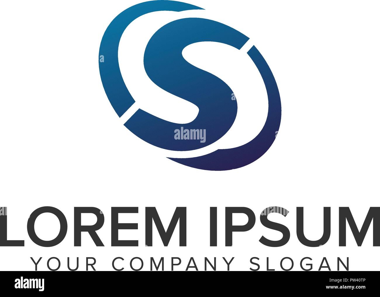 Creative modern letter S Logo design concept template . fully editable ...