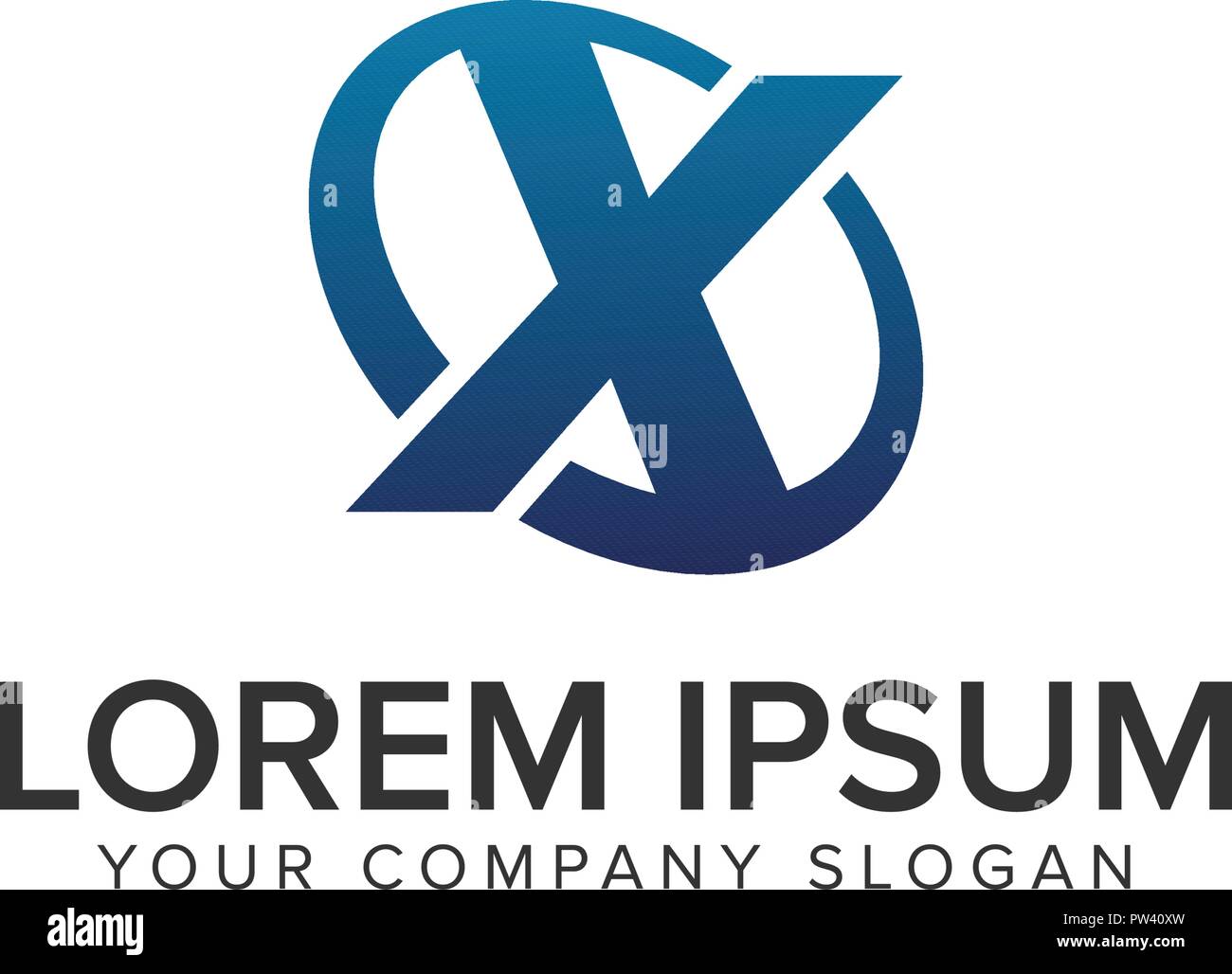 Creative modern letter X Logo design concept template . fully editable ...