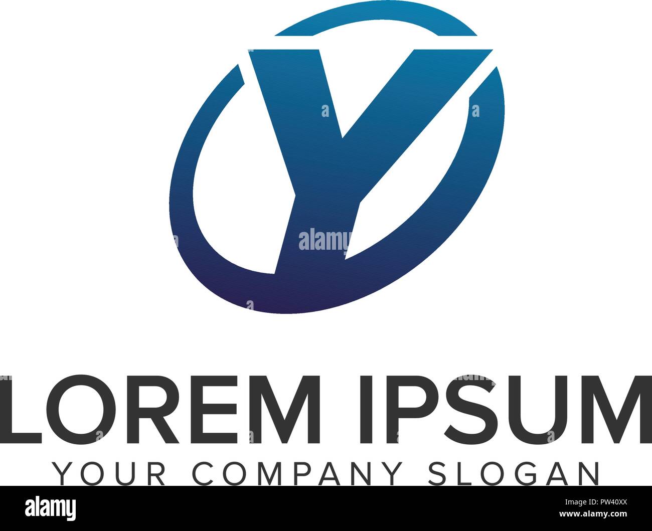 Creative modern letter Y Logo design concept template . fully editable ...