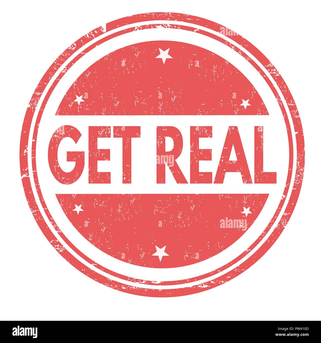 Get real sign or stamp on white background, vector illustration Stock ...