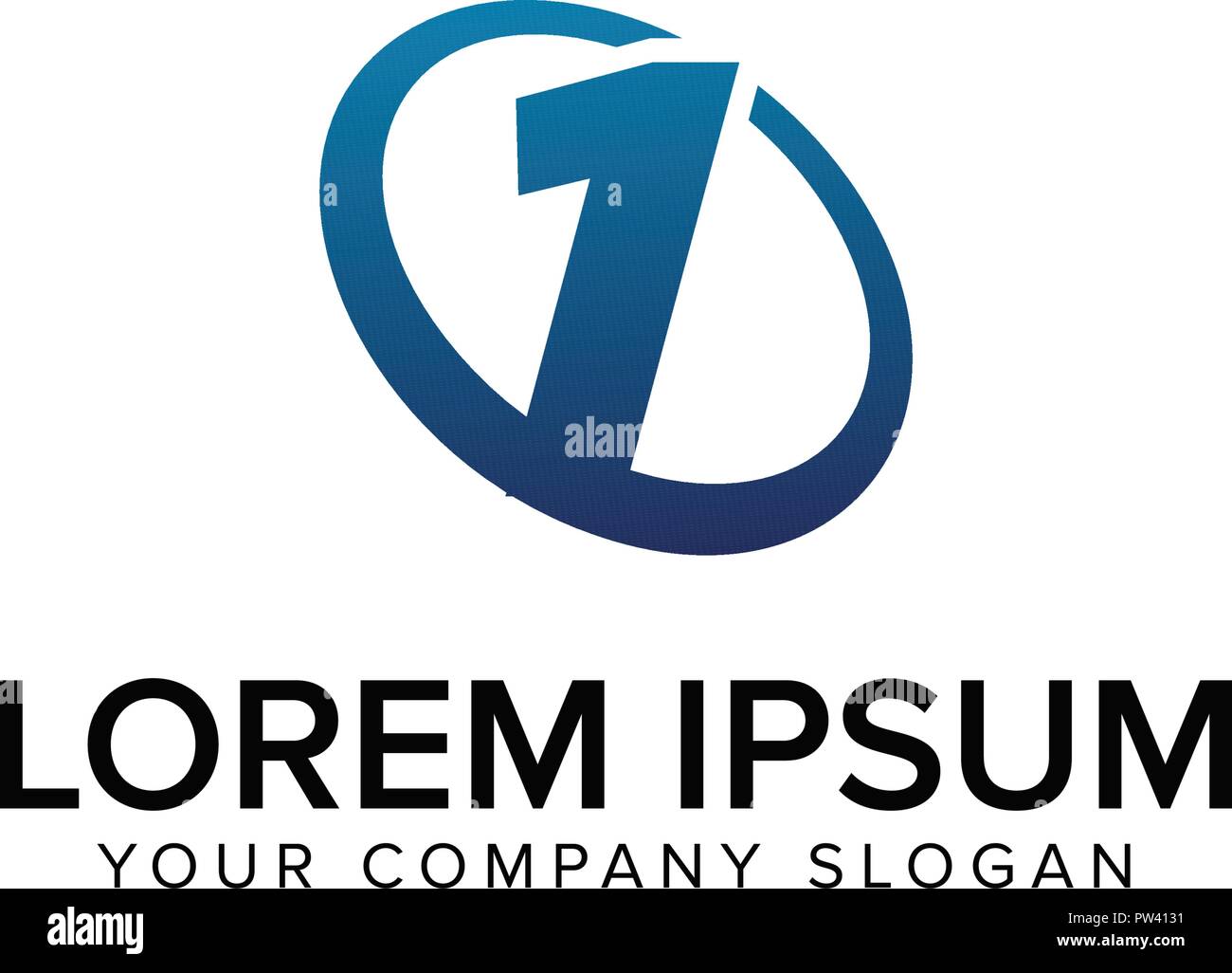Creative modern Number 1 Logo design concept template . fully editable ...