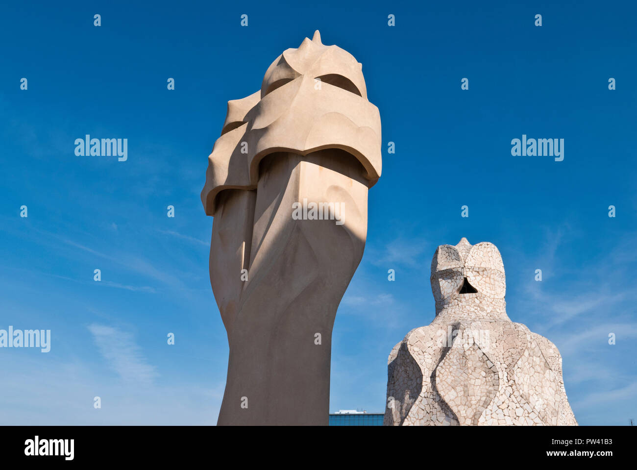 Casa Mila (La Pedrera) Roof Ventilation Tower by Antoni Gaudi ...