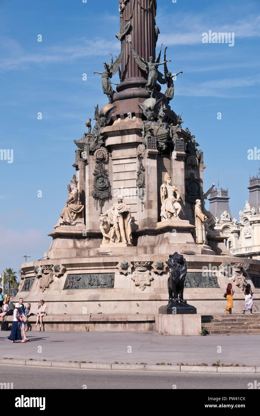 Columbus monument barcelona hi-res stock photography and images - Alamy