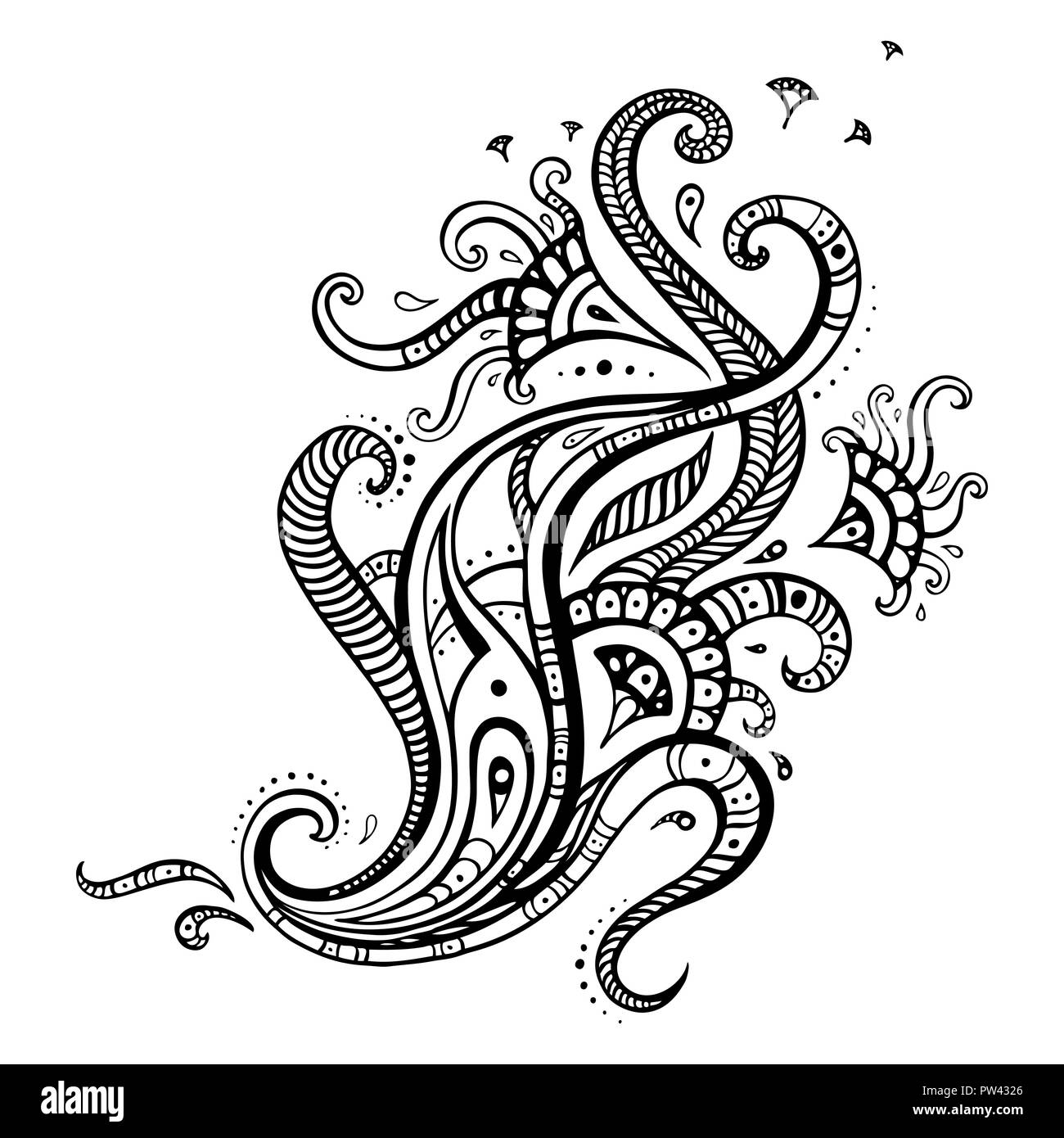 Paisley background. Hand Drawn ornament Stock Vector Image & Art - Alamy