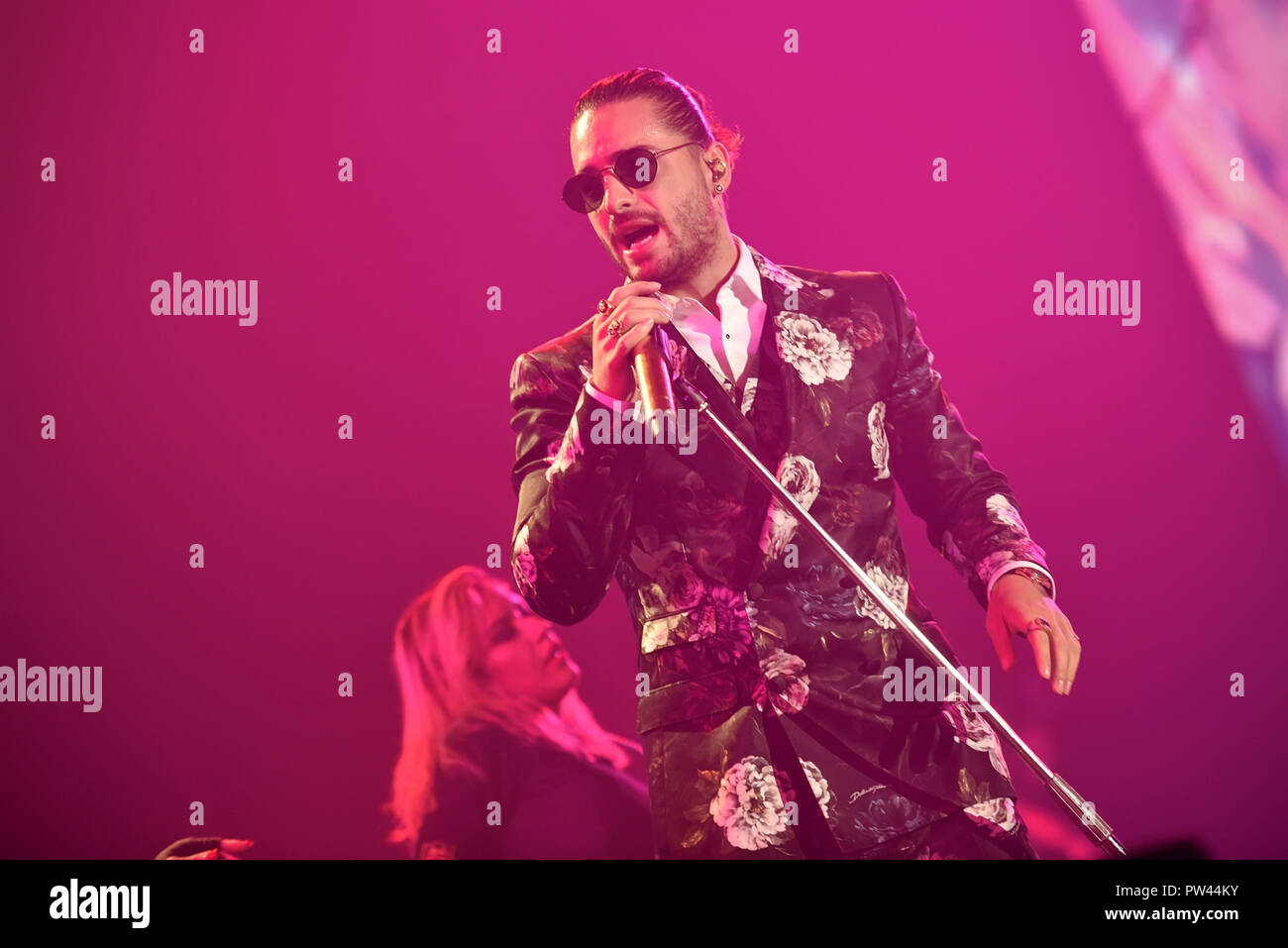 Napoli, Italy. 11th Oct, 2018. Colombian reggae-ton singer and ...