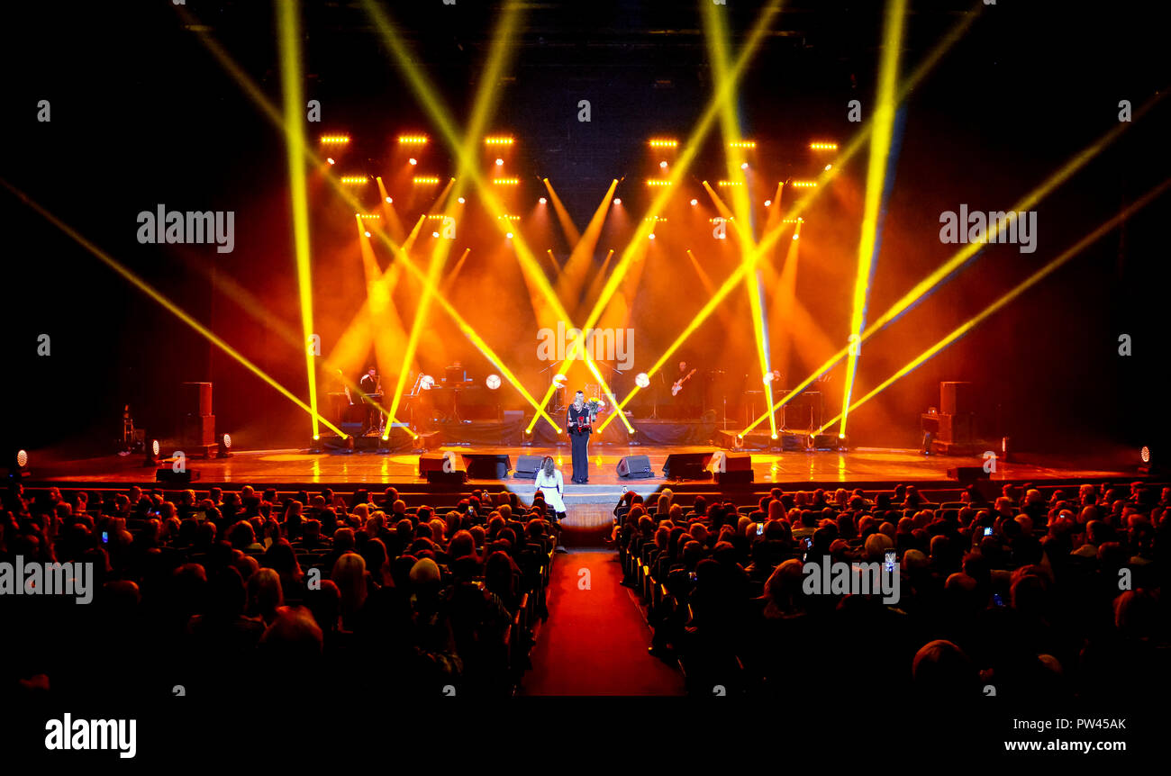 Latvian singer Laima Vaikule a concert in Kiev. (Photo by Aleksandr ...