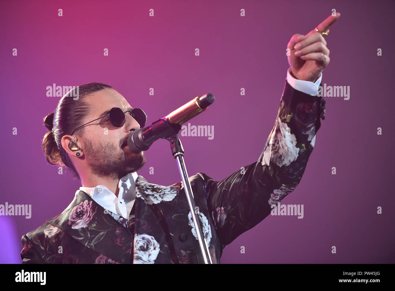 Napoli, Italy. 11th Oct, 2018. Colombian reggae-ton singer and ...