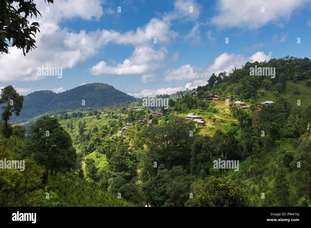 Traditional village landscape in Myanmar. Hsipaw 3-day Hike to Shan ...
