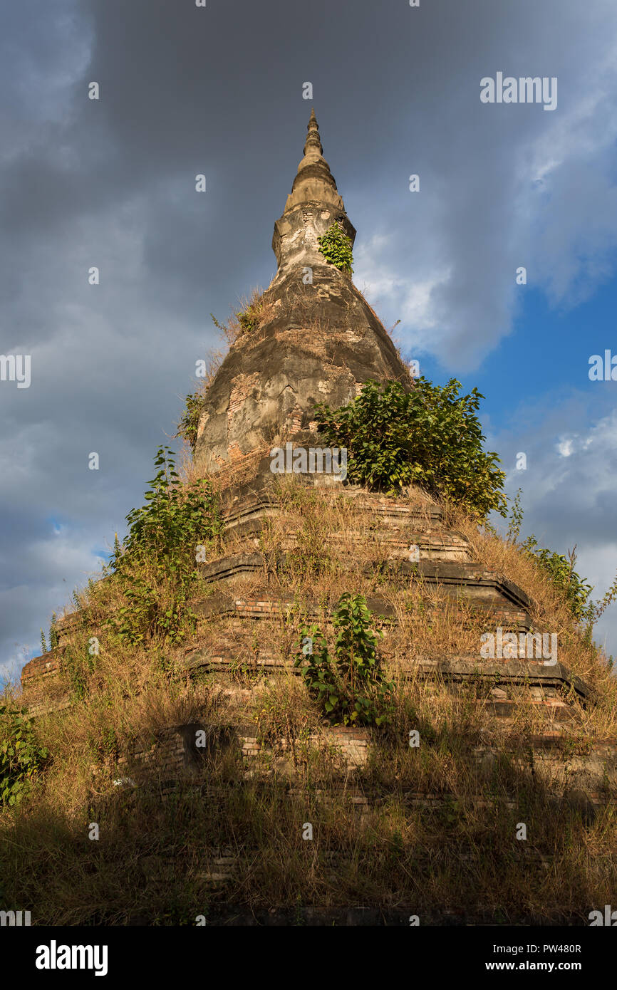 Black Stupa, That Dam in Vientiane, Laos Stock Photo - Alamy