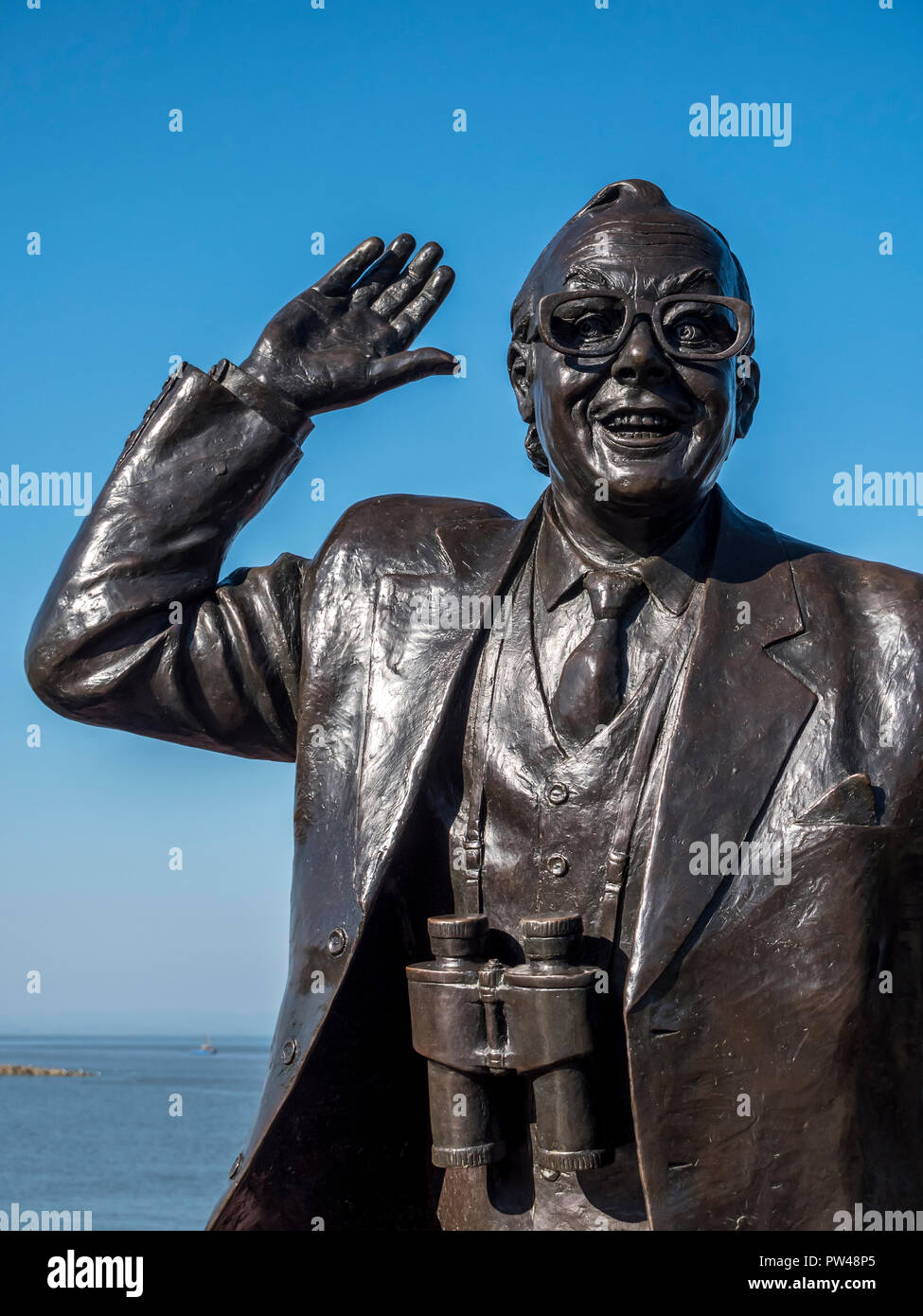 Statue of legendary comedian Eric Morecambe of comedy duo Morecambe and ...