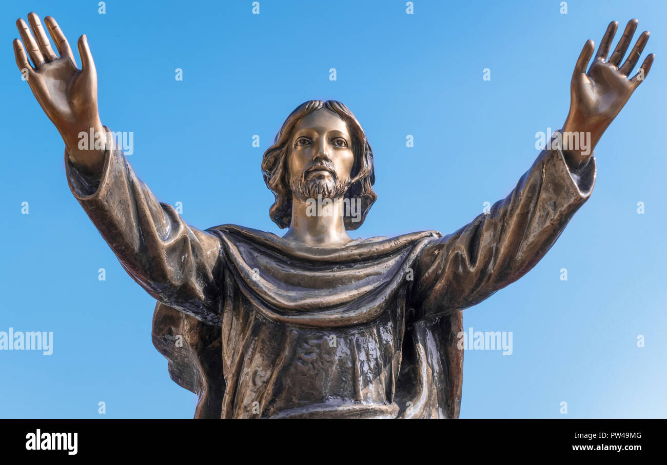 Jesus christ hands up hi-res stock photography and images - Alamy
