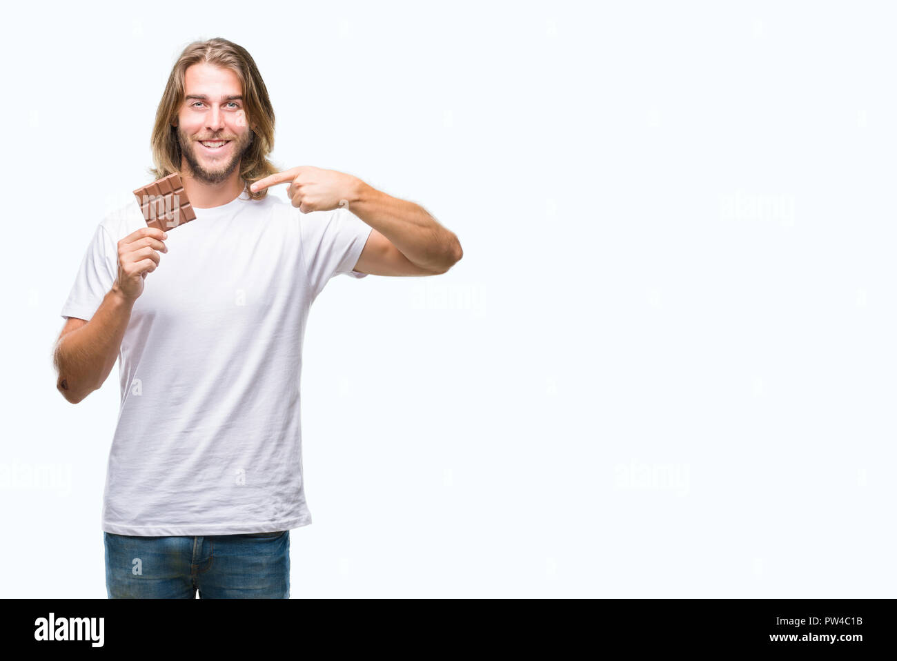 Happy hispanic guy long Cut Out Stock Images & Pictures - Alamy