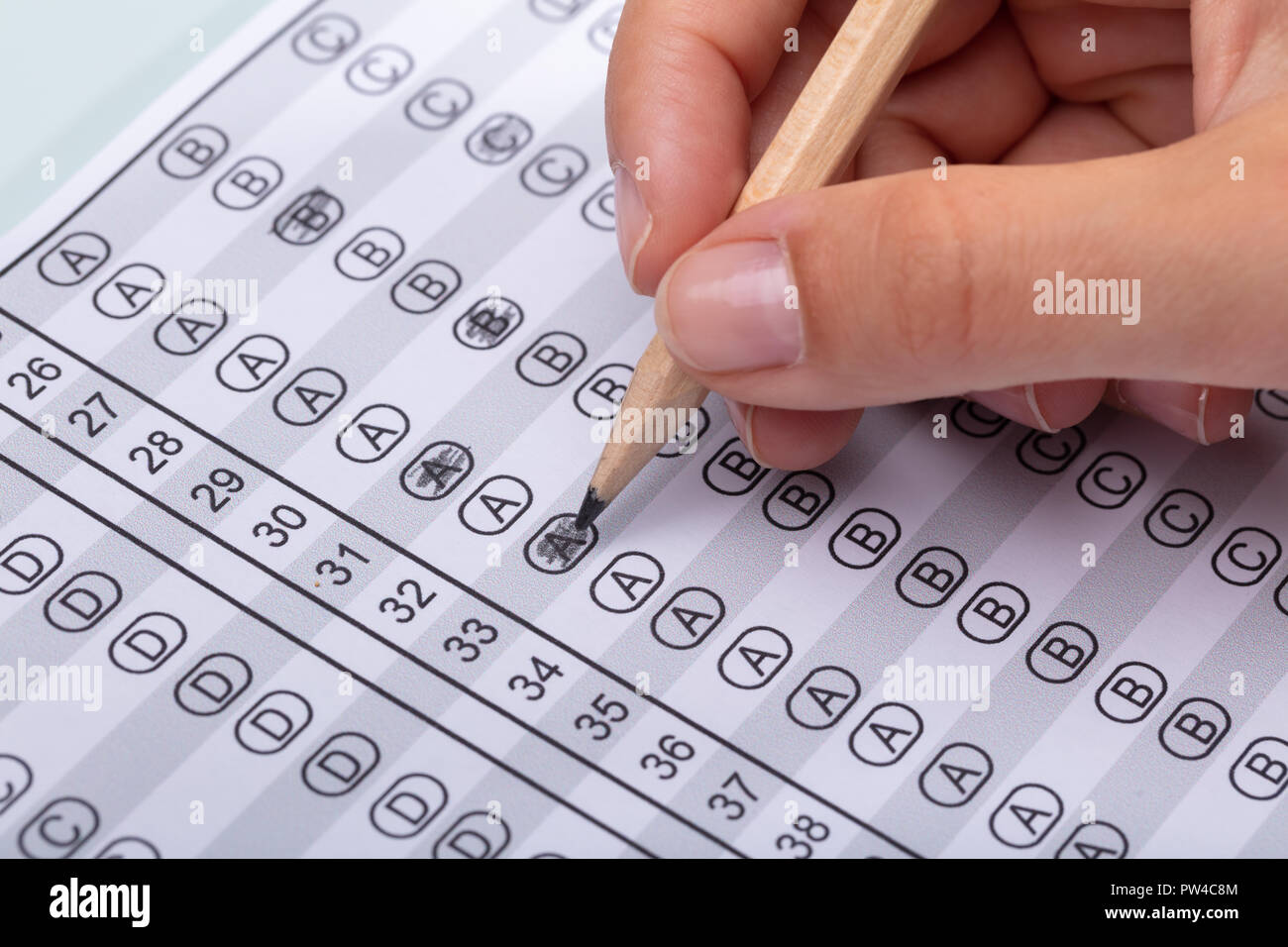Multiple choice exam paper hi-res stock photography and images - Alamy