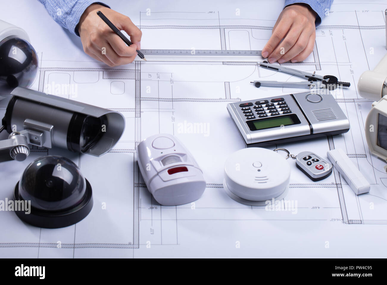 Office workplace security cameras hi-res stock photography and images ...