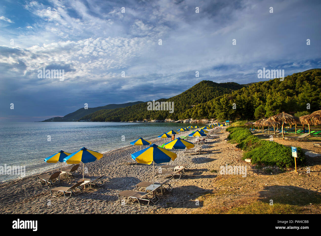 Milia beach, Skopelos island, Northern Sporades, Magnessia, Thessaly ...
