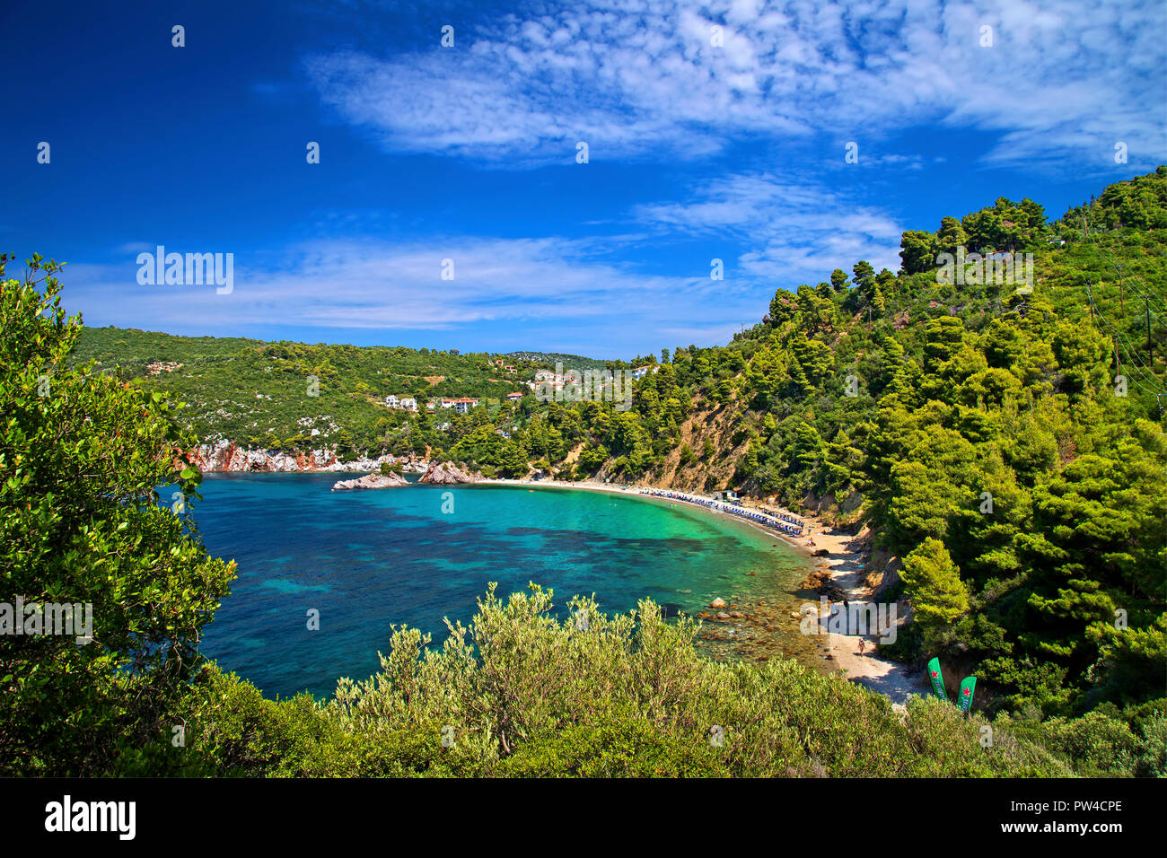 Stafylos beach, Skopelos island, Northern Sporades, Magnessia, Thessaly ...