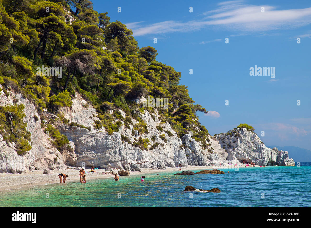 Hovolo beach, a "hidden" beach close to Neo Klima (also known as "Elios ...