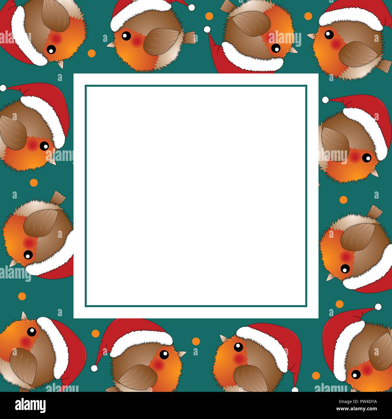 Robin christmas border hi-res stock photography and images - Alamy