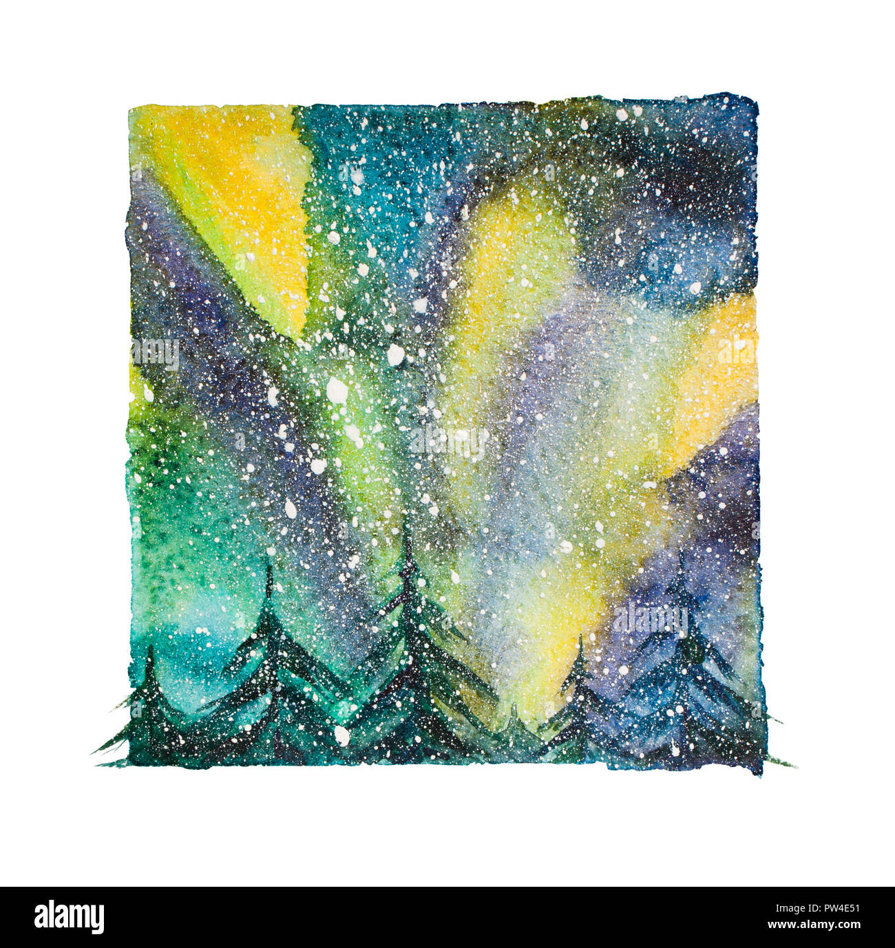Lapland northern lights Cut Out Stock Images & Pictures - Alamy