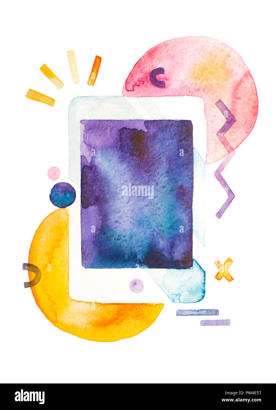 Watercolor splash screen hi-res stock photography and images - Alamy